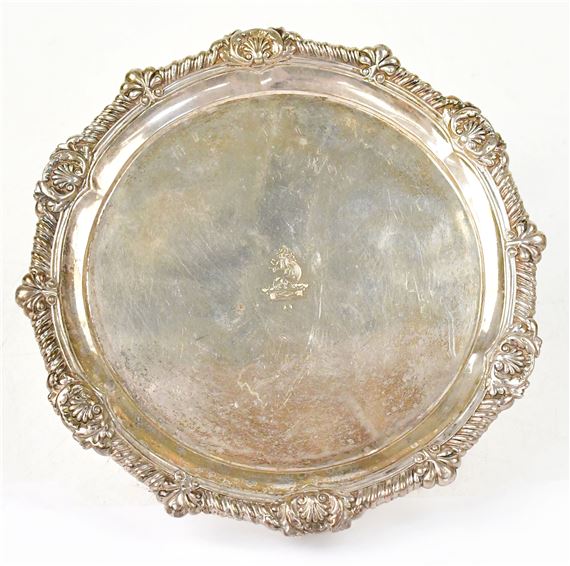 James Fray | a George IV hallmarked silver salver (1830) | MutualArt