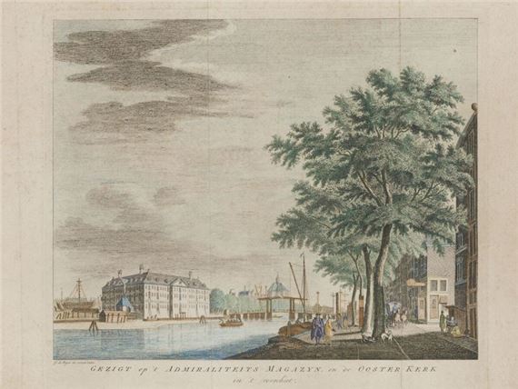 Jan de Beyer | View of the Admiralty Stores in Amsterdam (1754 - 1765 ...