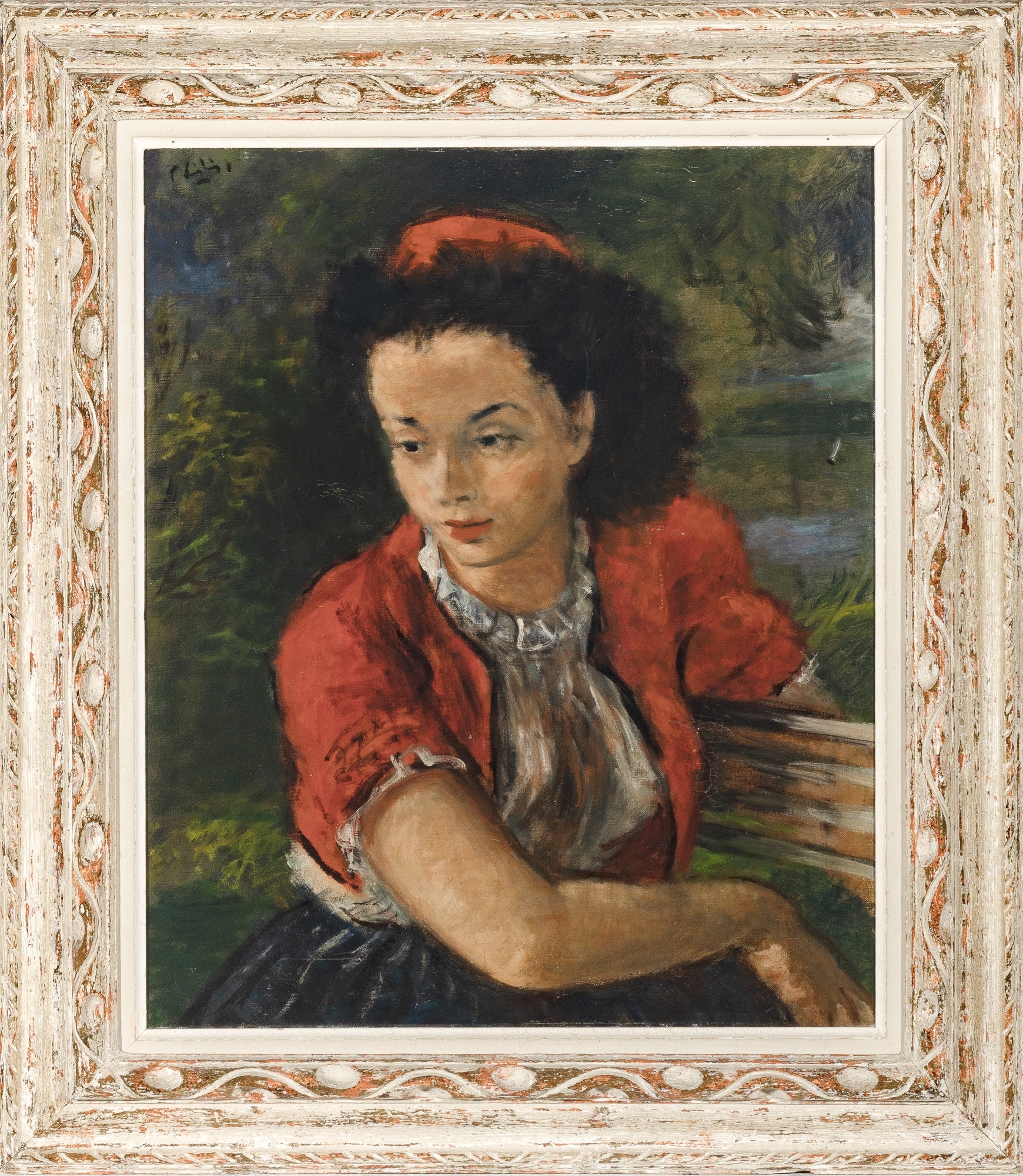 Robert Philipp | Young Girl With Red Bolero | MutualArt