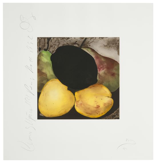 Donald Sultan | Fruits and Flowers II: three prints (1992) | MutualArt
