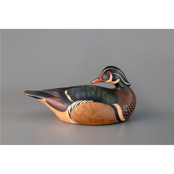 Josh Brewer | PREENING WOOD DUCK | MutualArt