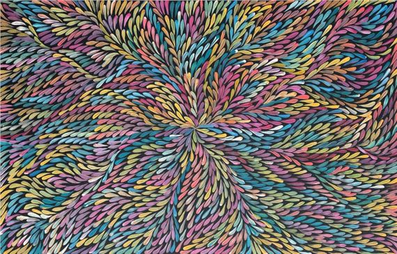 Heather Long Pitjara | Desert Yam Leaves | MutualArt