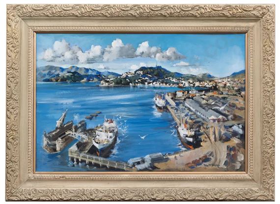 Peter McIntyre | Wellington Harbour | MutualArt