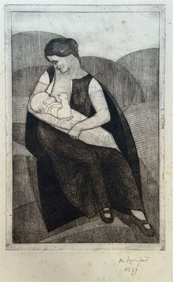Marcel Amiguet | L'allaitement | MutualArt