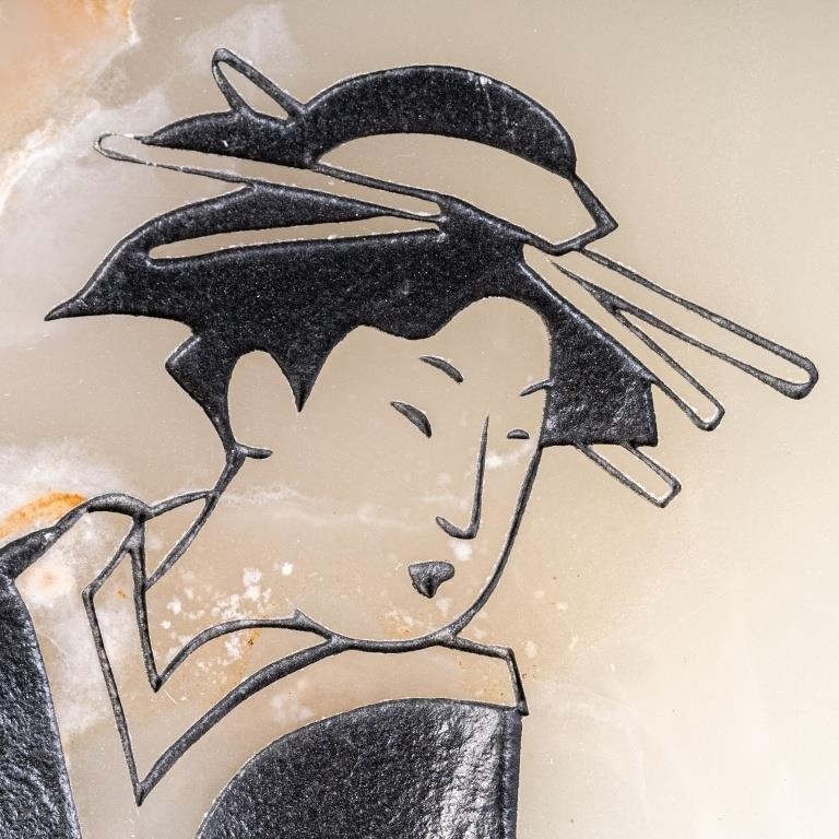 David Bernett | JAPANESE WOMEN IN KIMONO ONYX PANEL | MutualArt