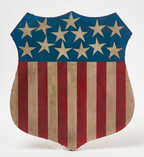 American School, 20th Century | Patriotic Americana Shield | MutualArt
