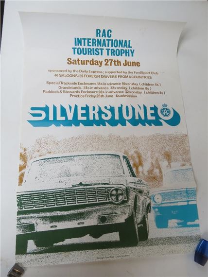 John Vickers | An original Silverstone poster c1960s for the RAC ...