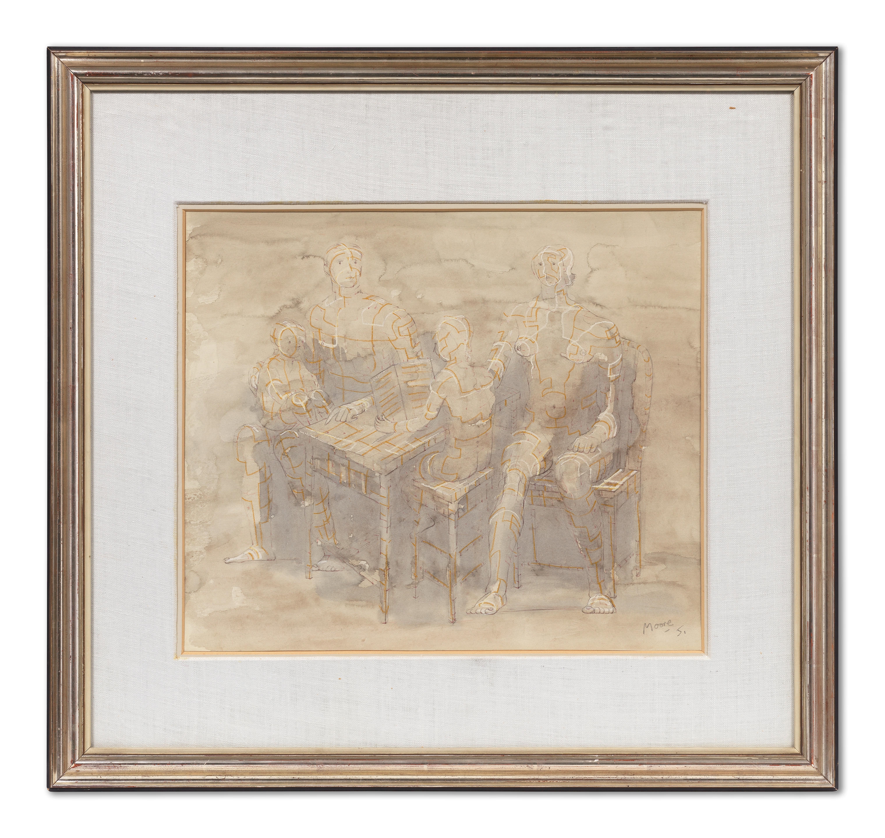 Henry Moore | Family Group (1951) | MutualArt