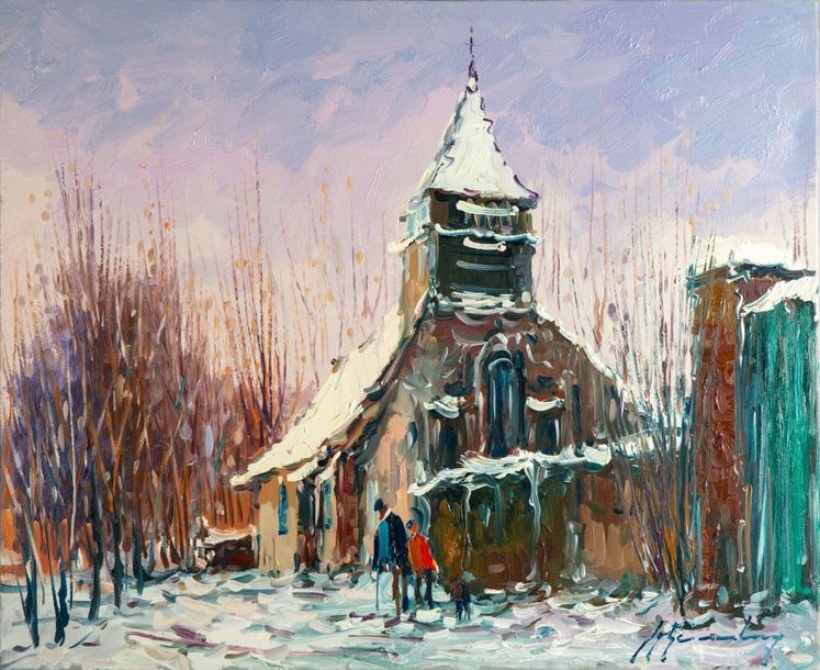 Guy Legendre | Neige sur la vallée de la Selle | MutualArt