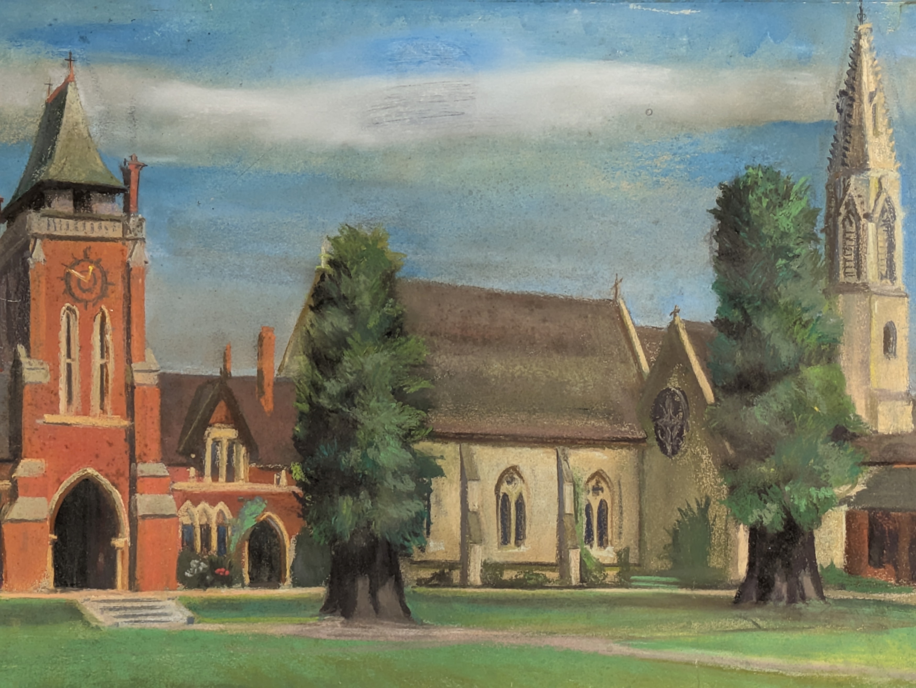Raymond Sheppard | A collection of four unsigned pastel drawings to ...