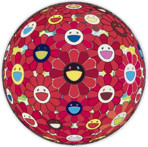 Takashi Murakami | Red Flower Ball (3-D) (2012) | MutualArt