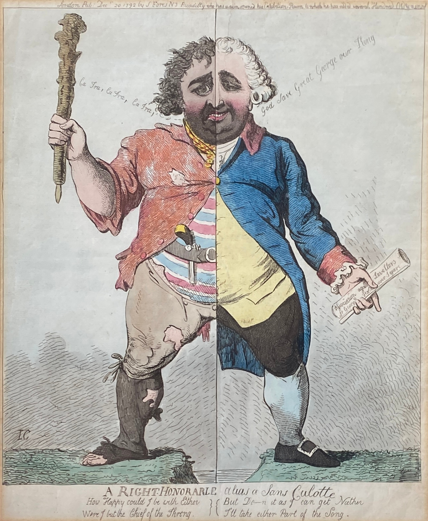 James Gillray | A Right Honorable Alias a Sans Culotte (1792) | MutualArt