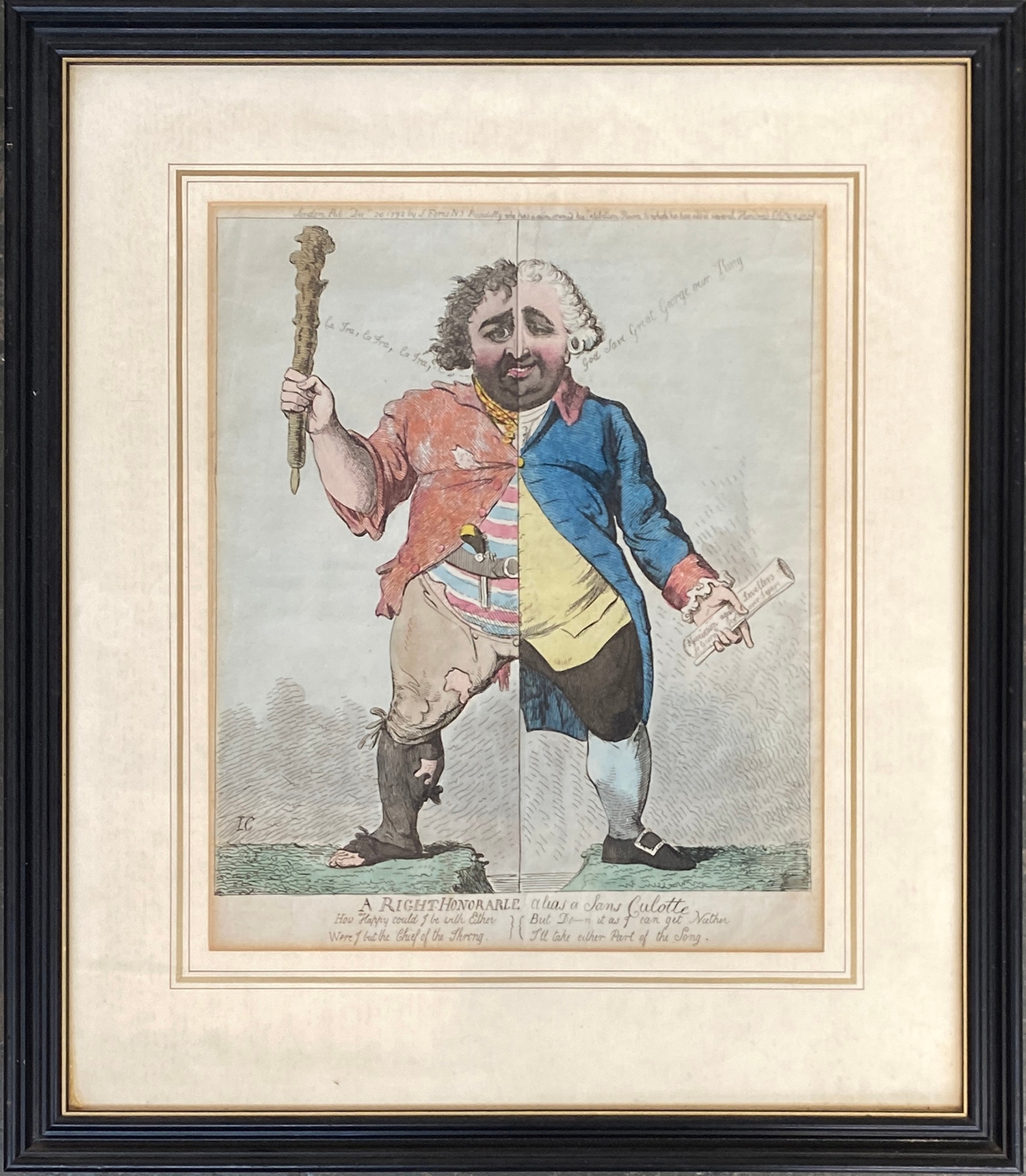 James Gillray | A Right Honorable Alias a Sans Culotte (1792) | MutualArt