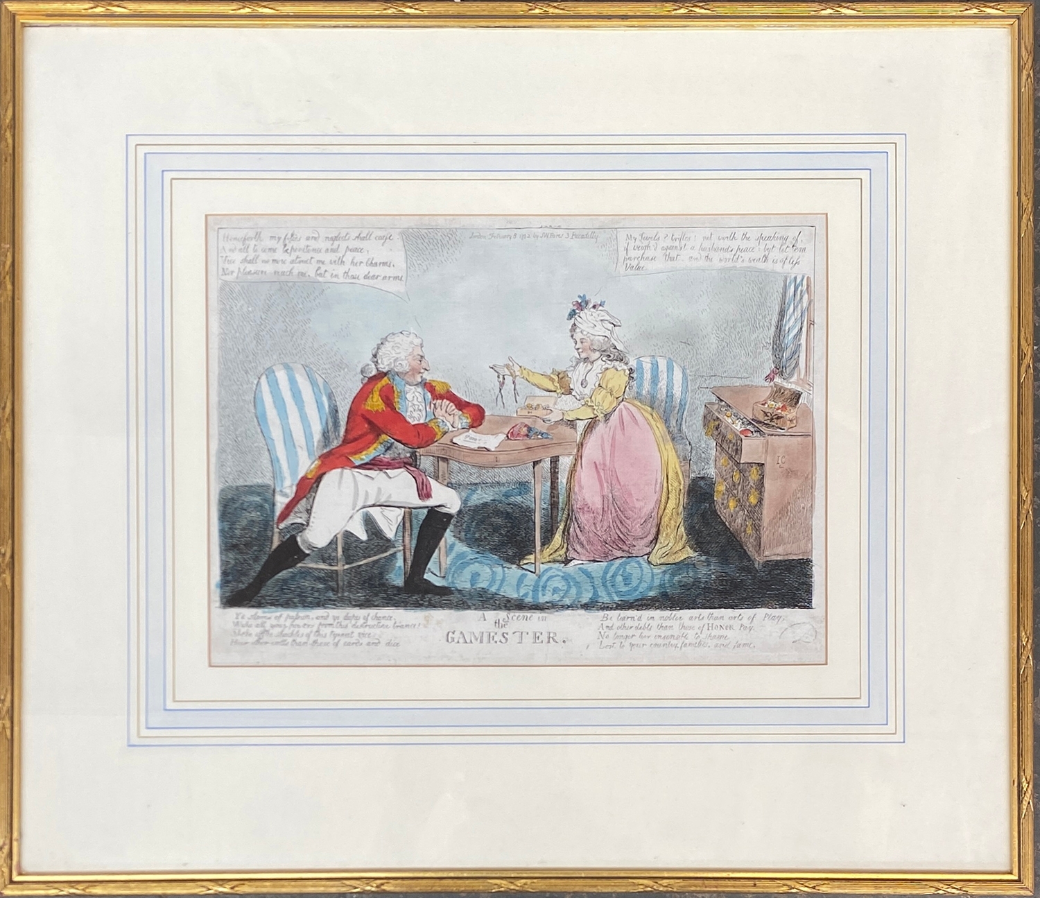 Isaac Cruikshank | A Scene in the Gamester (Circa 1792) | MutualArt