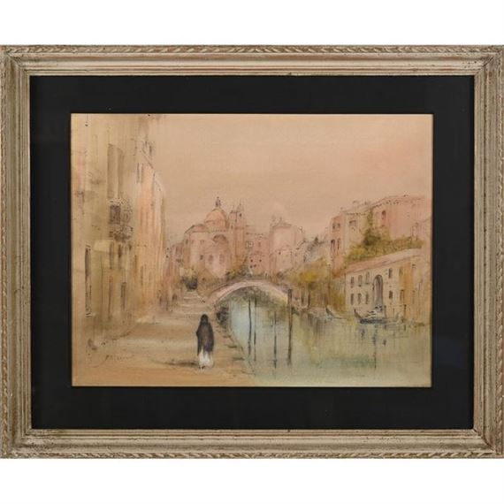 Albert Besnard | Romantic stroll in Venice | MutualArt