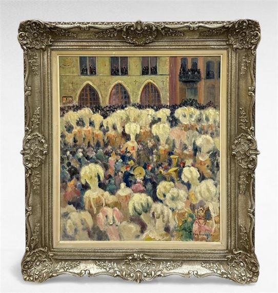 Fernand Verhaegen | Carnival in Binche | MutualArt
