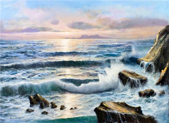 Remo Aldini | Sunset Seascape | MutualArt