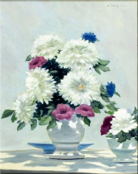 André Gisson | Still Life with Vase of Flowers | MutualArt