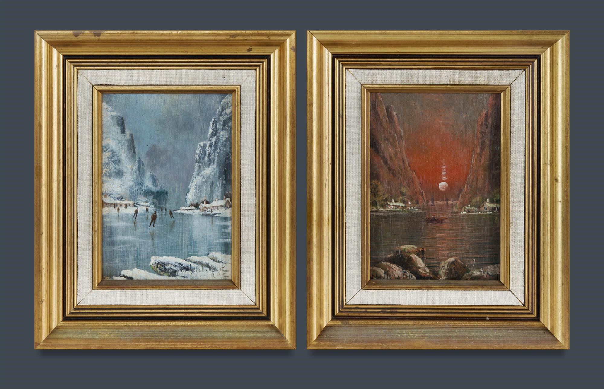 Nils Hans Christiansen | Two Views of a Fjord | MutualArt