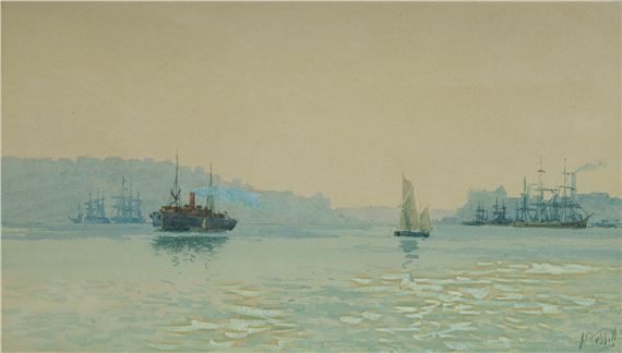 Henri Tebbitt | Sydney Harbour from Woolwich Docks | MutualArt