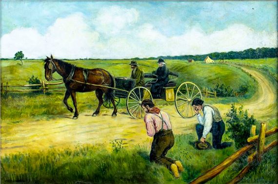Joseph Malachy Kavanagh | Priest in Horse Carriage | MutualArt