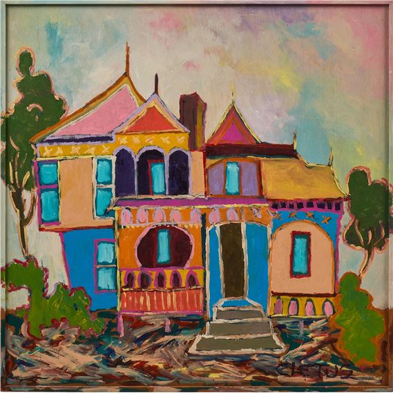 Brother Cletus Behlmann | view of a Victorian house | MutualArt