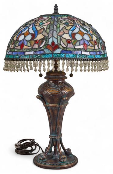 Tiffany Studios | Tiffany Style Slag Glass Lamp | MutualArt