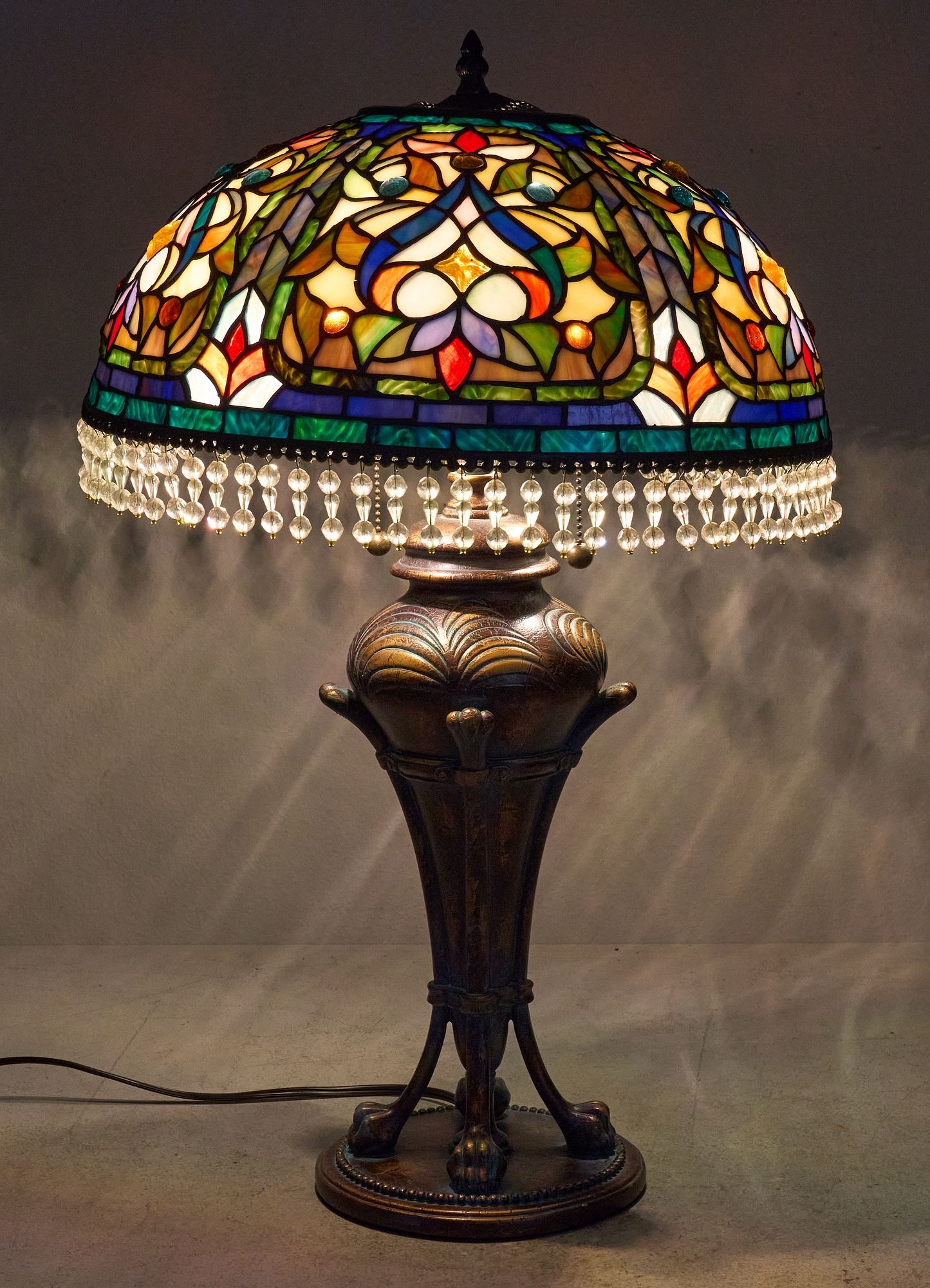 Tiffany Studios | Tiffany Style Slag Glass Lamp | MutualArt