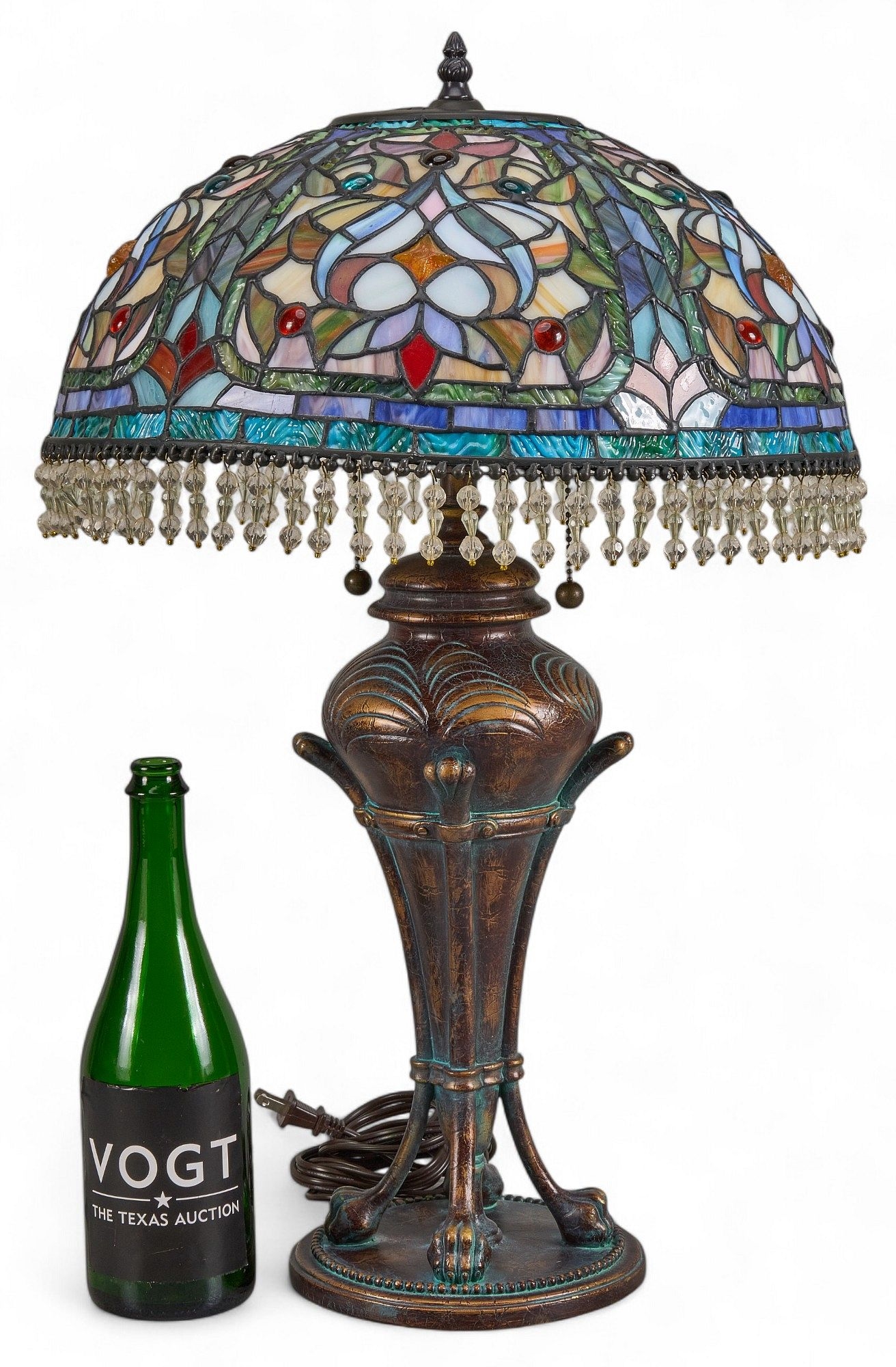 Tiffany Studios | Tiffany Style Slag Glass Lamp | MutualArt