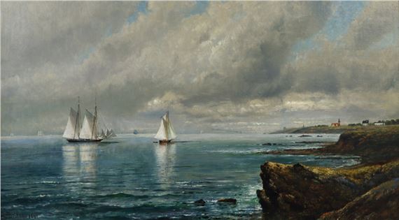 Edmund Darch Lewis | 'Sailing off the Coast' (1835) | MutualArt