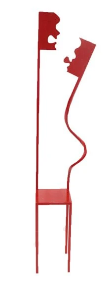 Gary Kulak | Red Twisted Chair | MutualArt