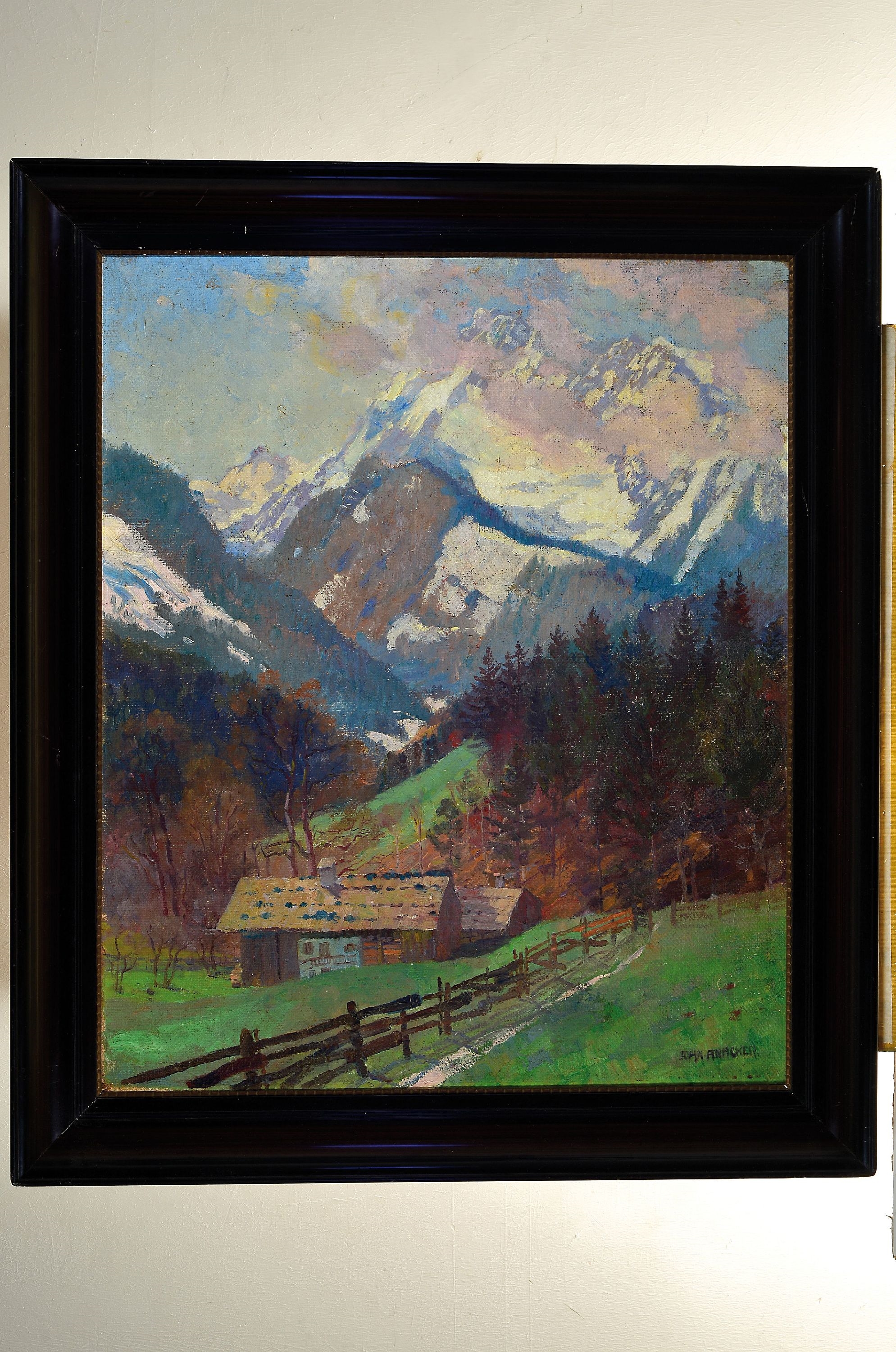 Jean Anacker | farm in the high mountains (1878) | MutualArt