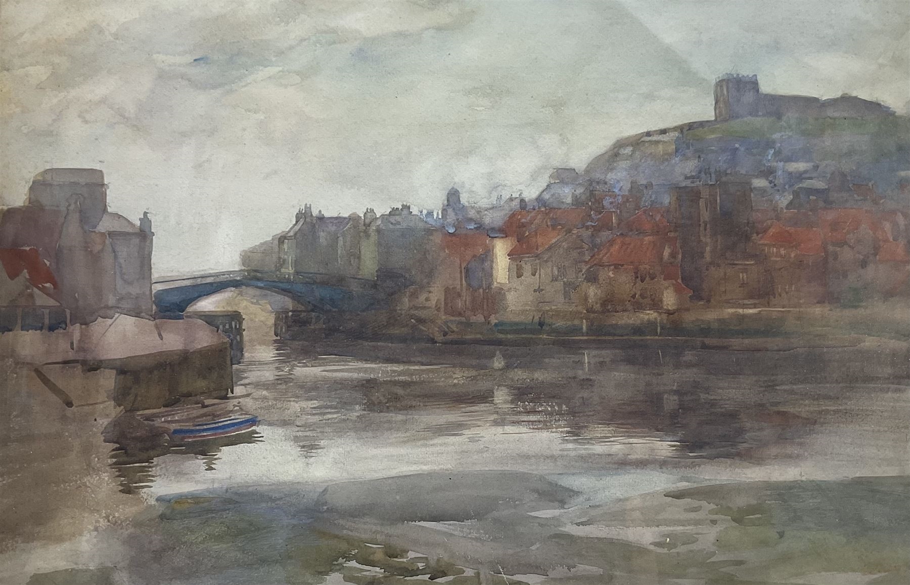 Joseph John Richard Bagshawe | Whitby Harbour and the Swing Bridge ...