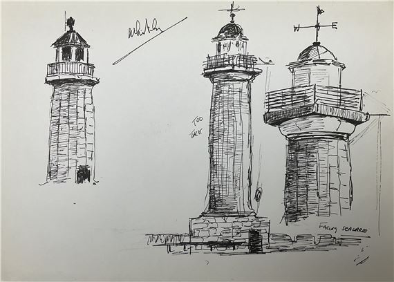 Jack Rigg | Whitby' Lighthouse Studies | MutualArt