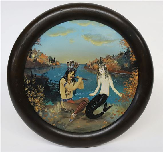 Ralph Eugene Cahoon Jr. | Mermaid & Sailor on a Rocky Shore | MutualArt