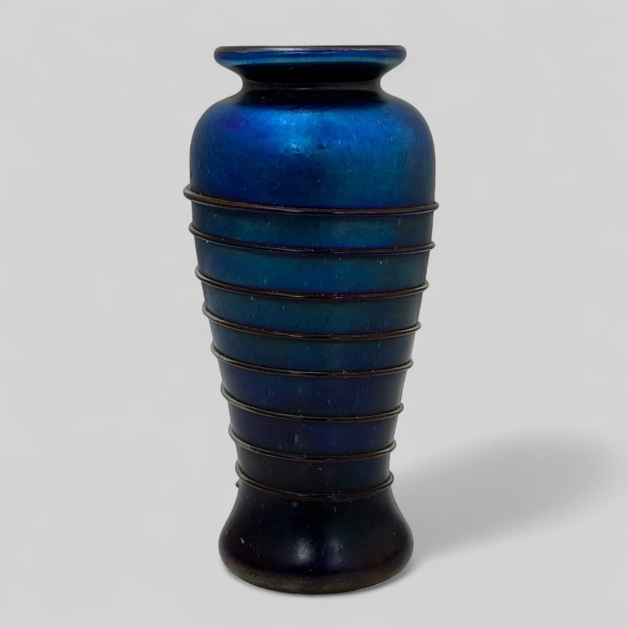 Siddy Langley | Siddy Langley iridescent glass vase (1996) | MutualArt