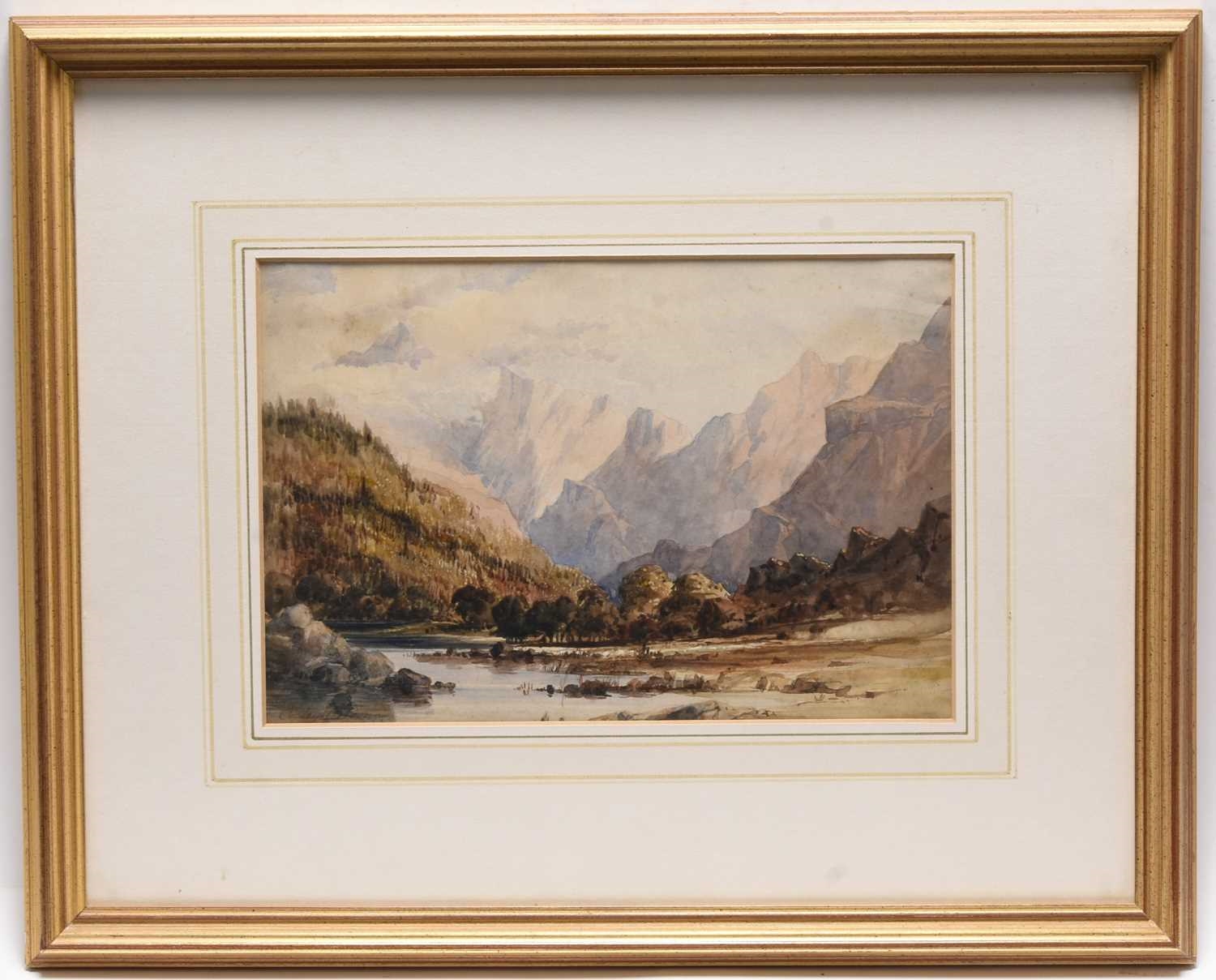 Anthony Vandyke Copley Fielding | Mountainous Valley landscape (1787 ...