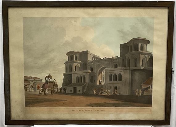 William Daniell | The Punj Mahalla Gate, Lucnowk (19th Century) | MutualArt