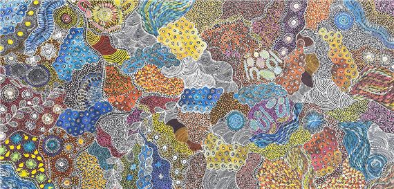 Janet Golder Kngwarreye | Bush Yam Dreaming (Major Work | MutualArt