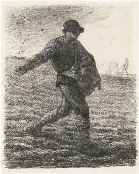 Jean-François Millet | Le semeur (1851) | MutualArt