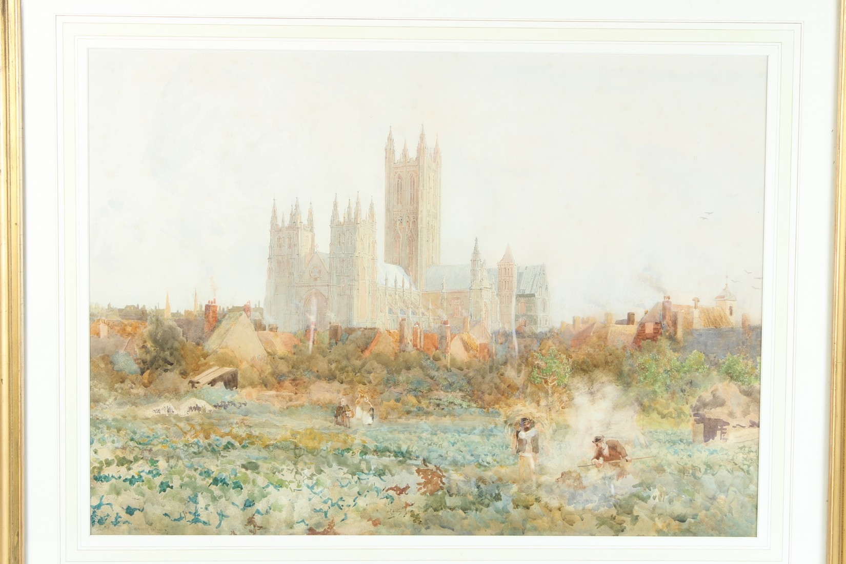 Harry Hines | View across allotments of Canterbury Cathedral | MutualArt
