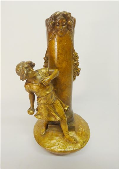 Friedrich Siegfried Goldscheider | Goldscheider figural gold-painted ...