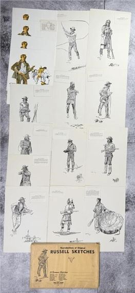 Charles Marion Russell | Reproductions of Original Russell Sketches ...