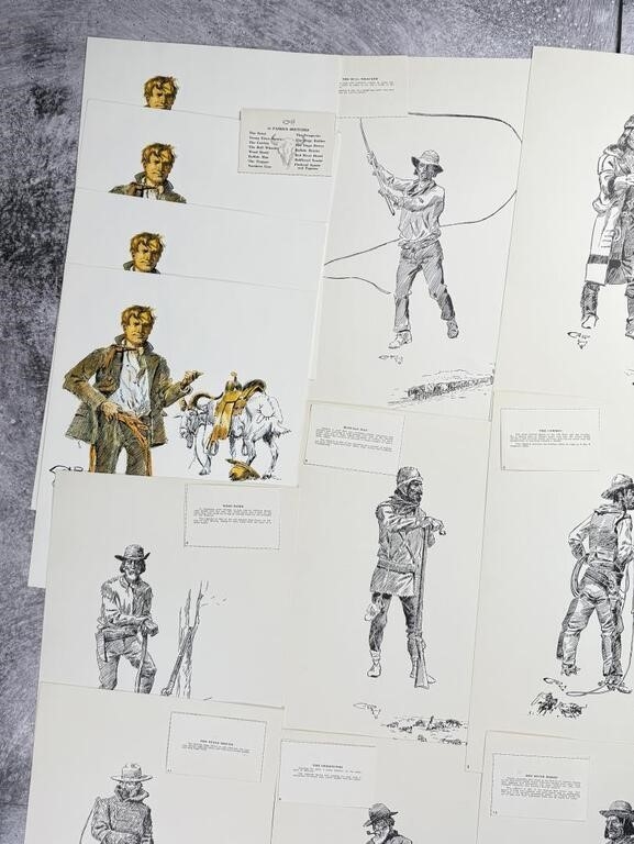 Charles Marion Russell | Reproductions of Original Russell Sketches ...