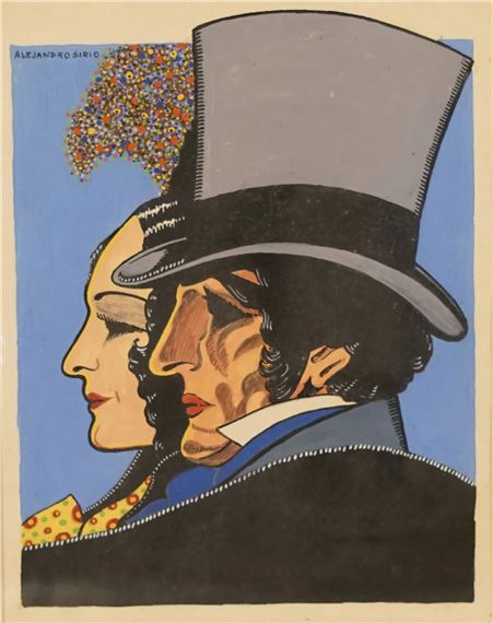 Alejandro Sirio | PAREJA DE PERFIL | MutualArt