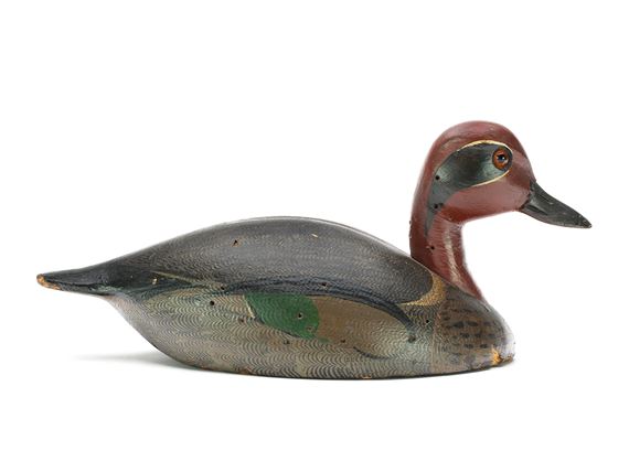 Ken Harris | Rare tupelo body greenwing teal | MutualArt