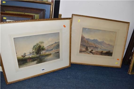 Edward Tucker | TWO WATERCOLOUR LANDSCAPES | MutualArt