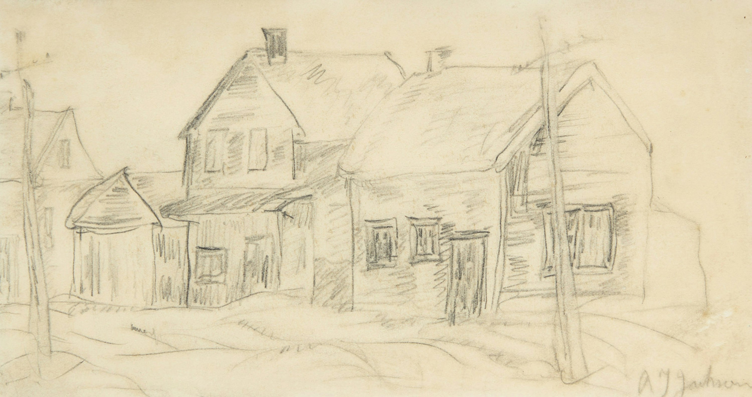 Alexander Young Jackson | Houses in Winter | MutualArt