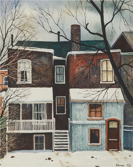 John Kasyn | Old Houses on Sherbourne Street (1978) | MutualArt