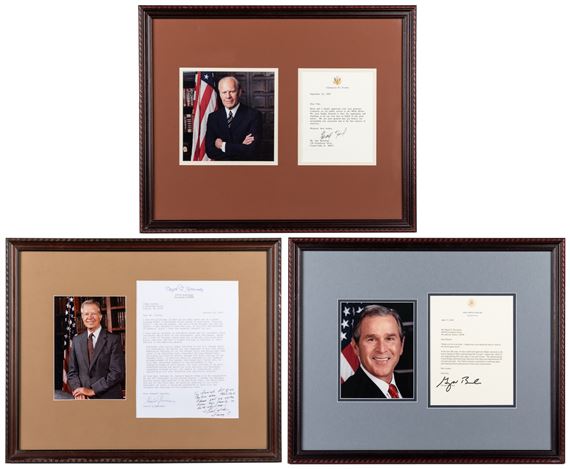 George W. Bush | Trio of Typed Letters Signed by Modern Presidents ...